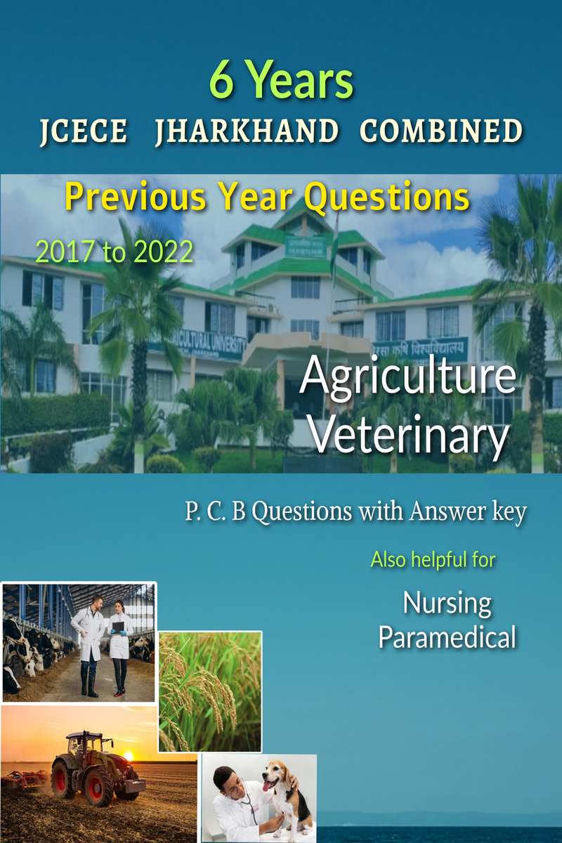 6 Years JCECE Previous Year Question Papers For Agriculture ...
