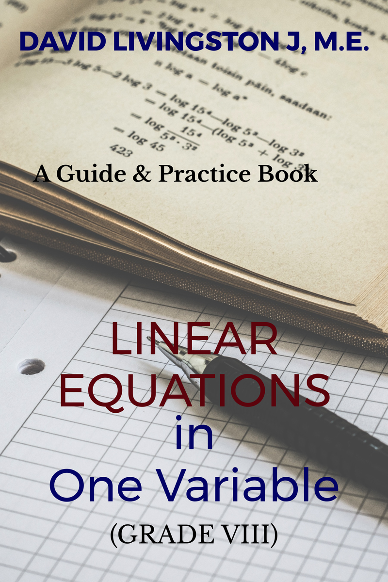 One Variable Linear Equations Worksheet ALGEBRA 1 WORKBOOK WITH