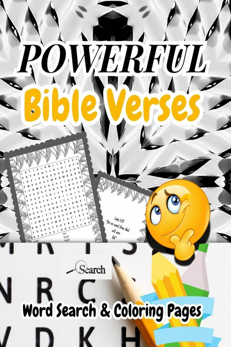 POWERFUL BIBLE VERSES WORD SEARCH & COLORING PAGES