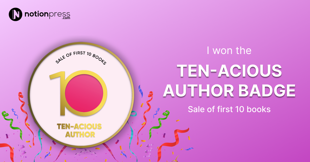 Kodhanda Ramakrishna Varre’s Ten-acious author Badge