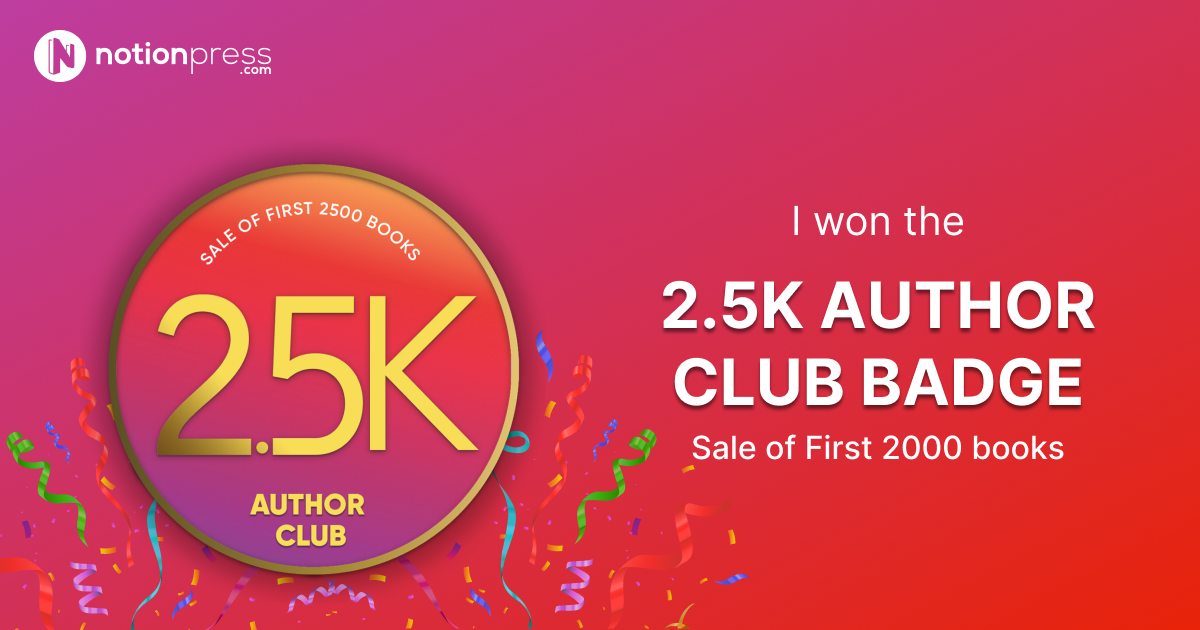 Sandesh Raj’s 2.5k Author Club Badge