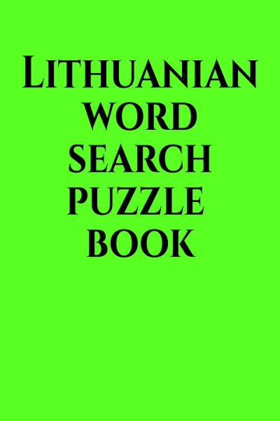 Lithuanian word search puzzle book
